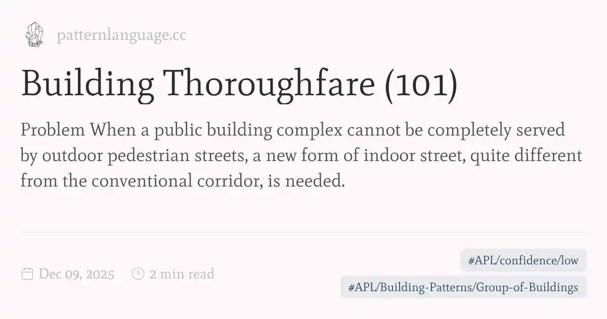 Building Thoroughfare (101)