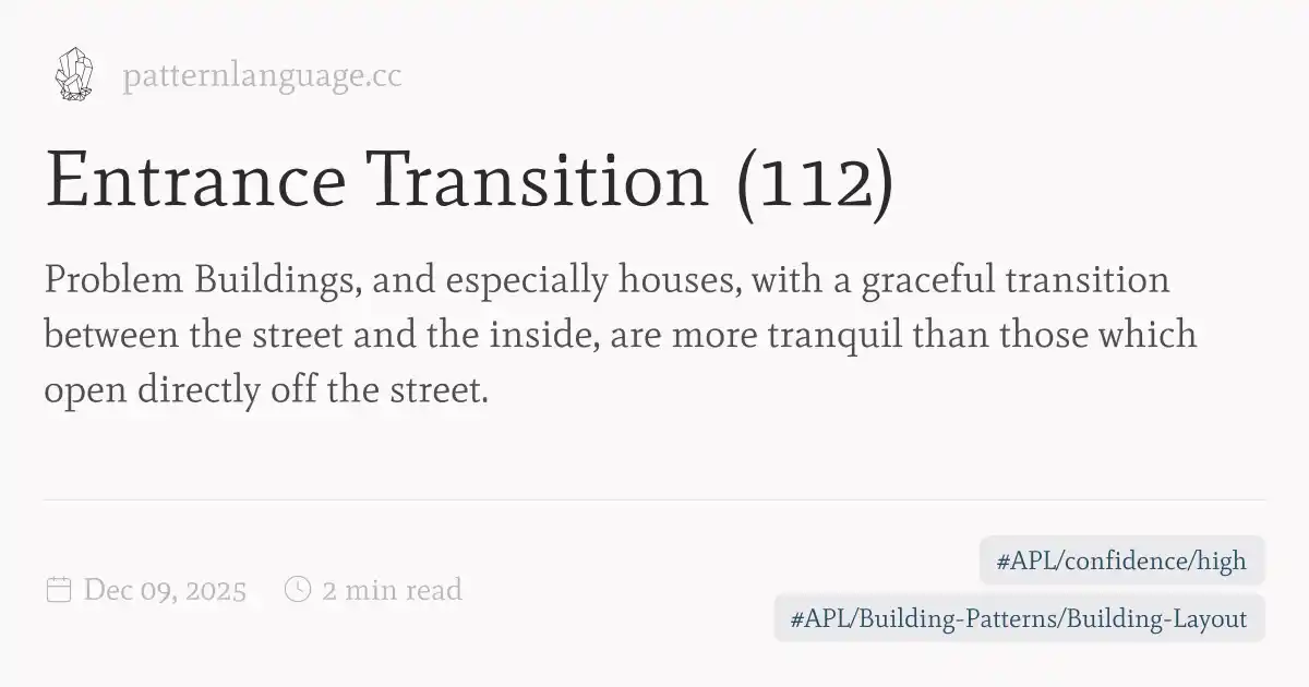 Entrance Transition 112